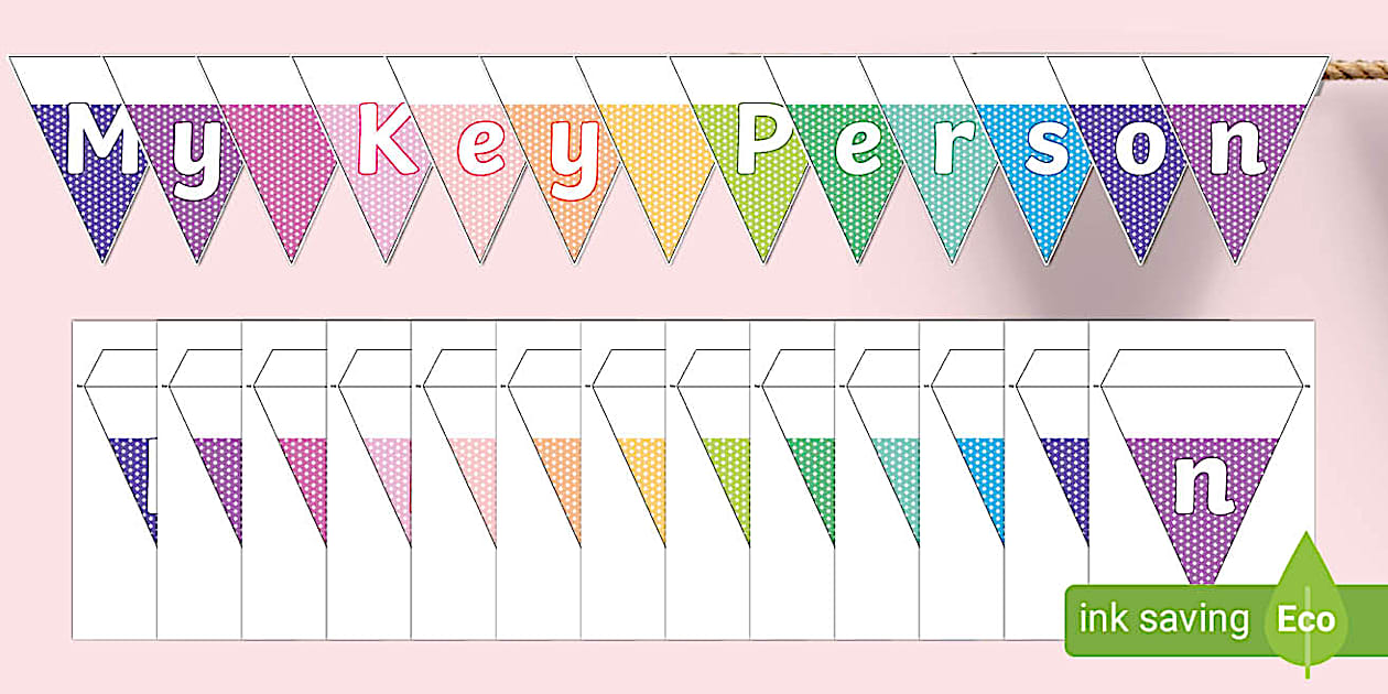 My Key Person Display Bunting (teacher made) - Twinkl