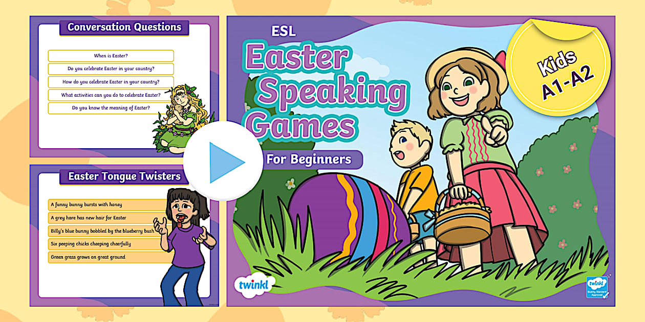 ESL Easter Speaking Games for Beginners [Kids, A1-A2]