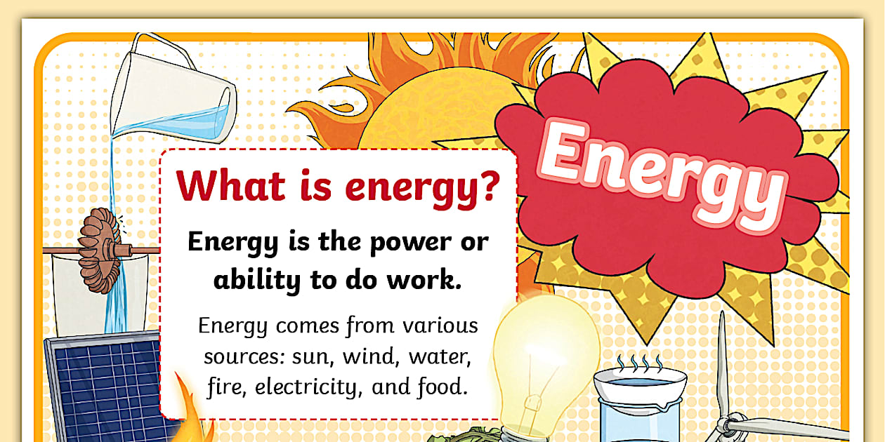 Types Of Energy - Twinkl South Africa - Teaching Resources