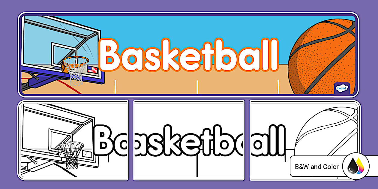 Basketball Banner (teacher made) - Twinkl