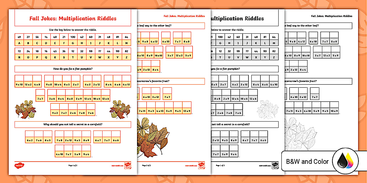 Fall Jokes activity | 3rd Grade Resource | Twinkl USA