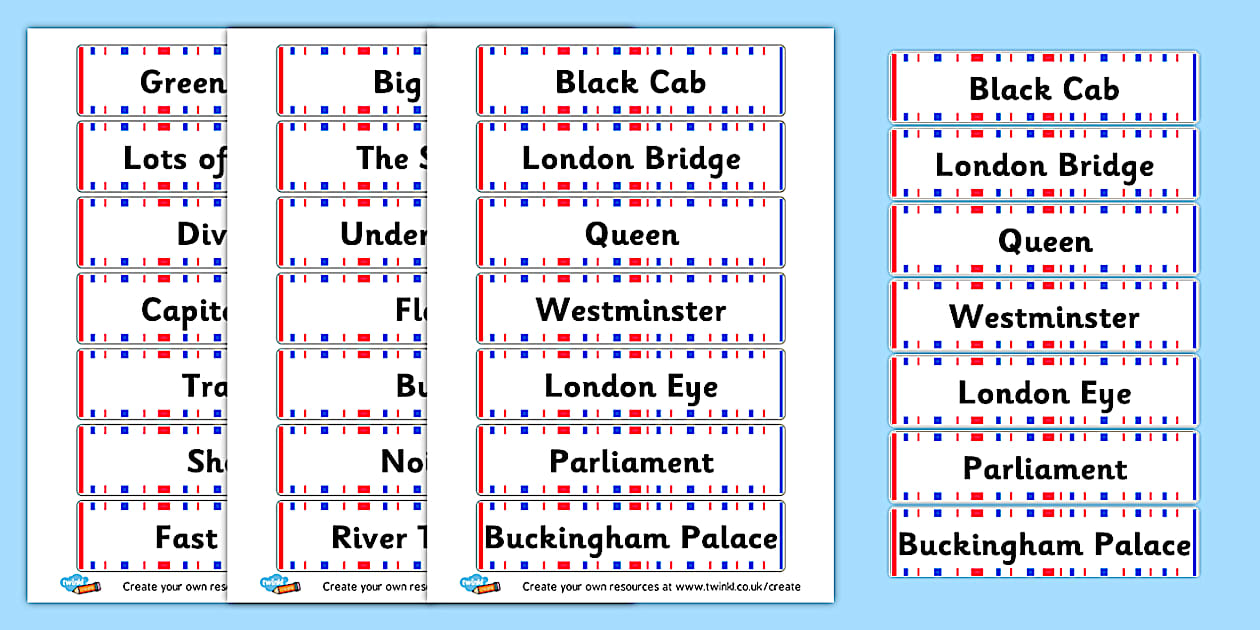 London - display lettering (Teacher-Made) - Twinkl