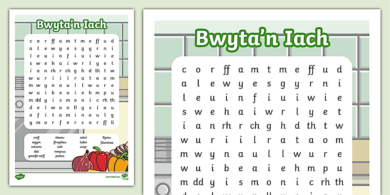 Chwilair Bwyta'n Iach (professor feito) - Twinkl