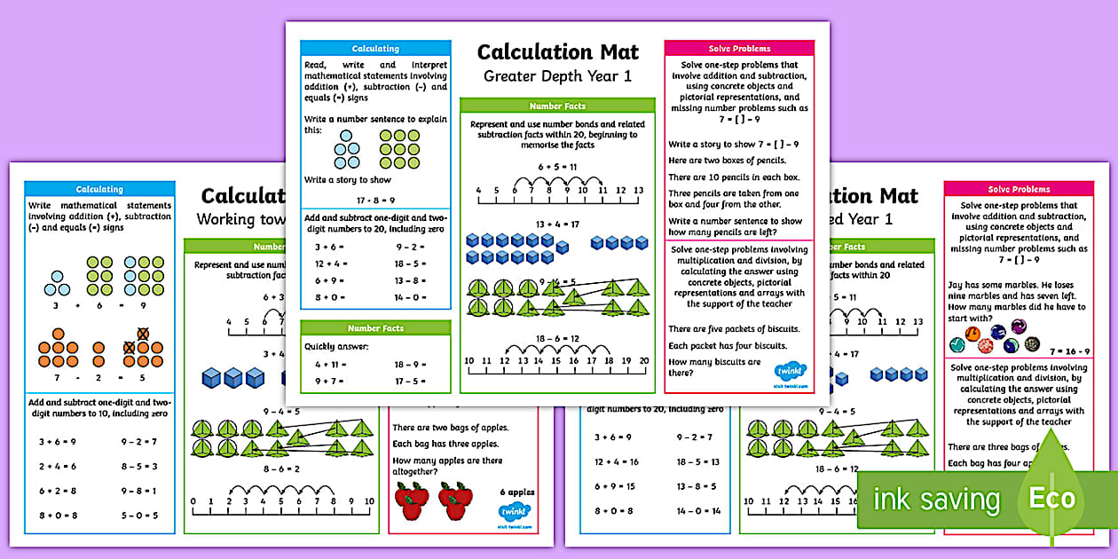 Year 1 Addition, Subtraction, Multiplication and Division ...