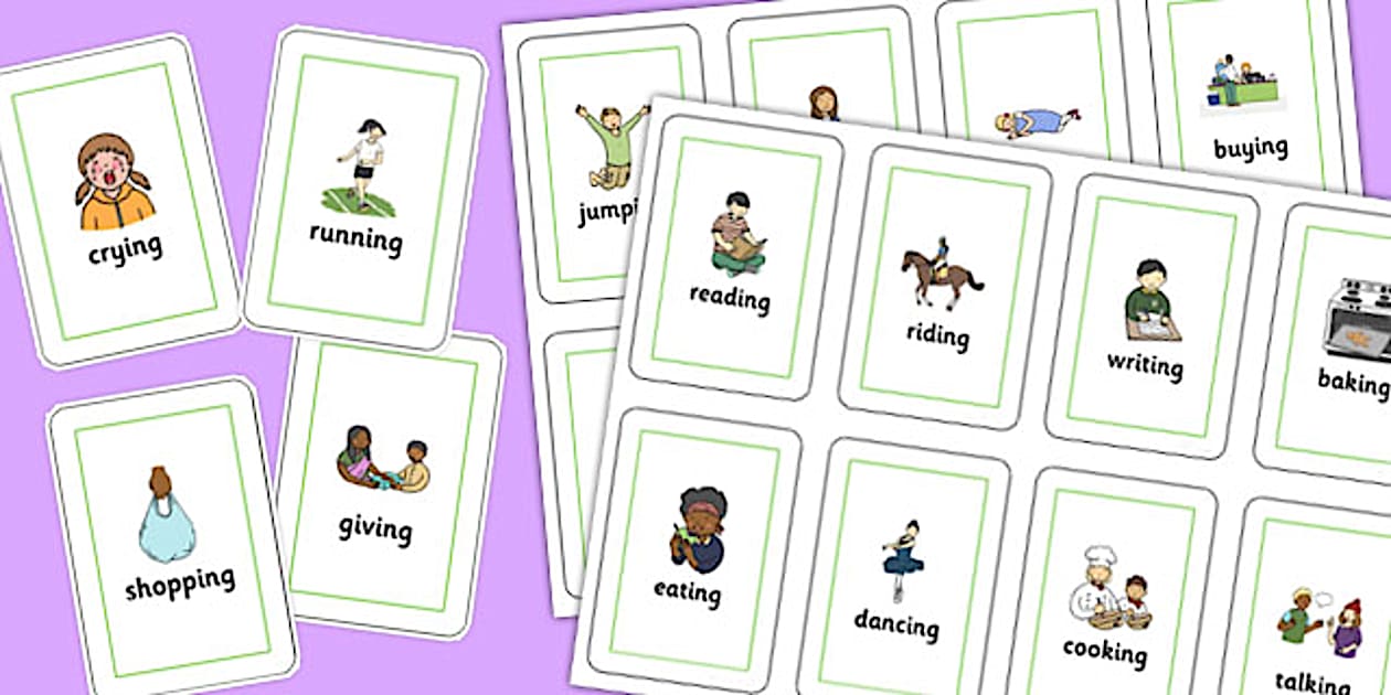Dyslexic Two Syllable Final 'ng' Sound Playing Cards