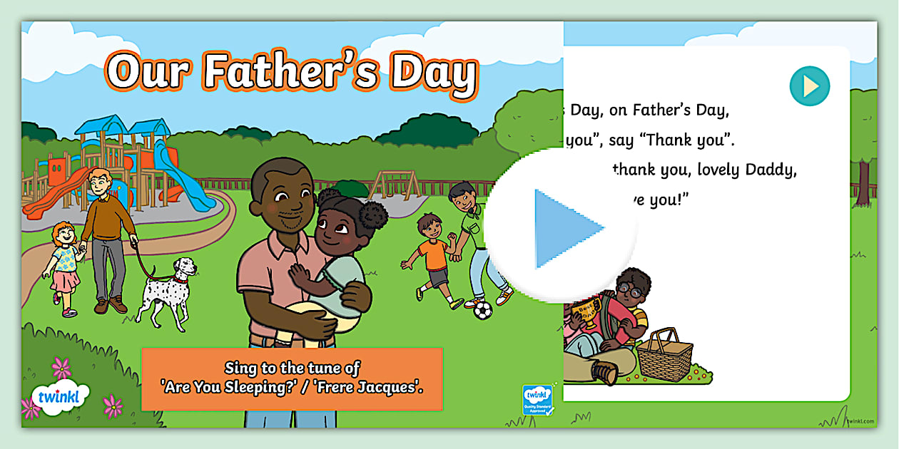 On Father's Day Song PowerPoint (Lehrer gemacht) - Twinkl
