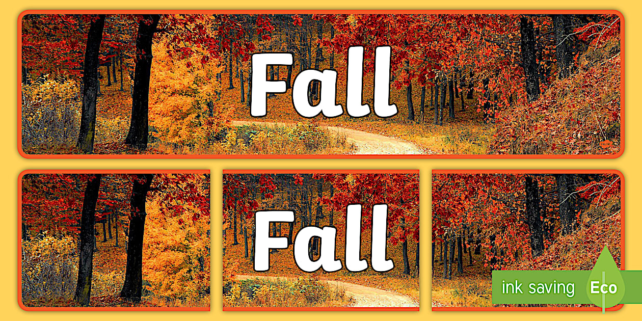 Printable Fall Leaf Banner With Photos | Twinkl USA - Twinkl