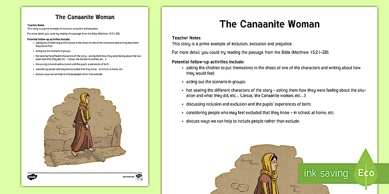 The Canaanite Woman Guide (teacher made) - Twinkl
