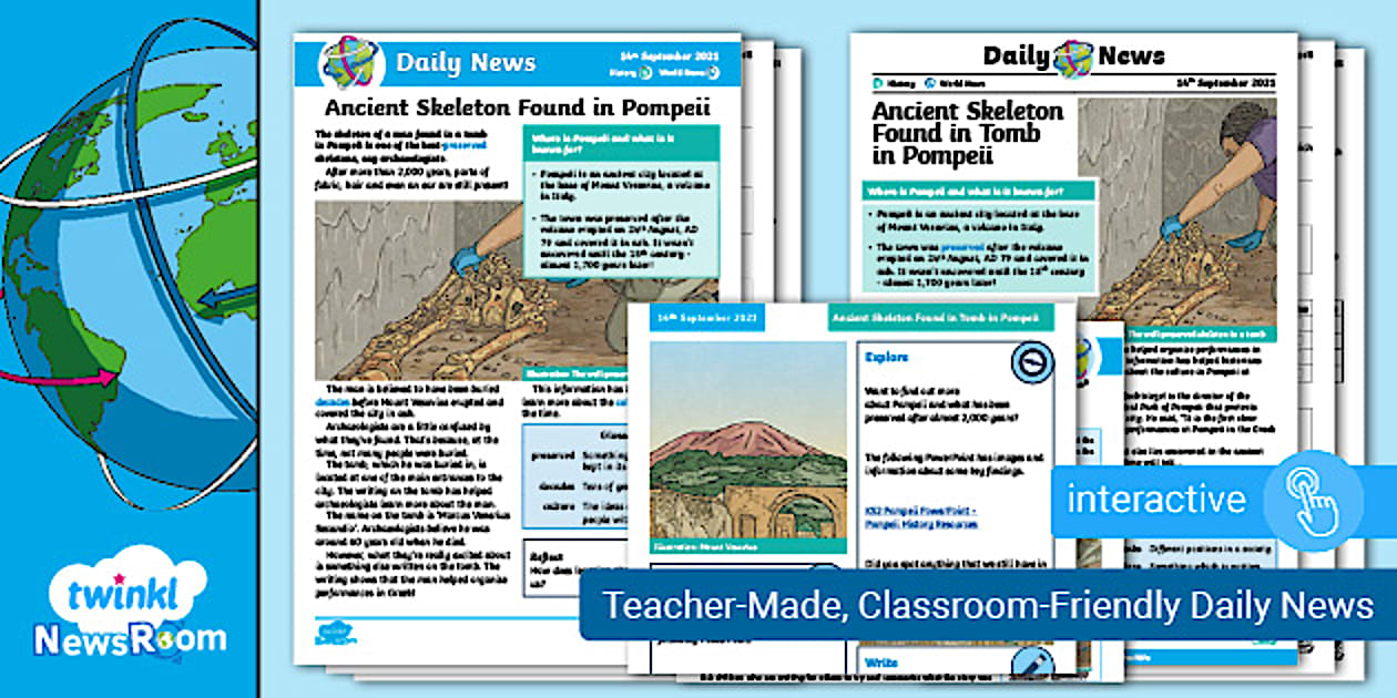 News: Discovery of Pompeii Skeleton | Reading Comprehension