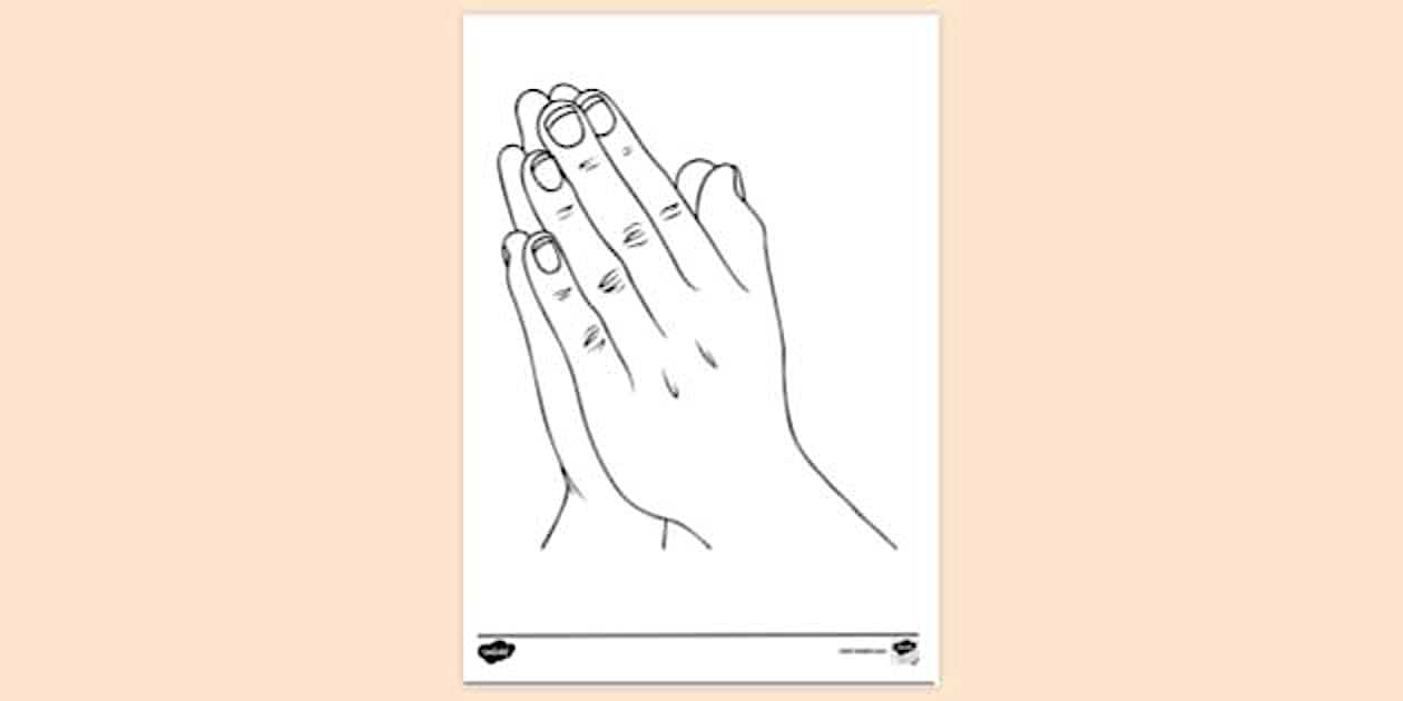 Prayer Colouring Page for Preschoolers | Colouring Sheets