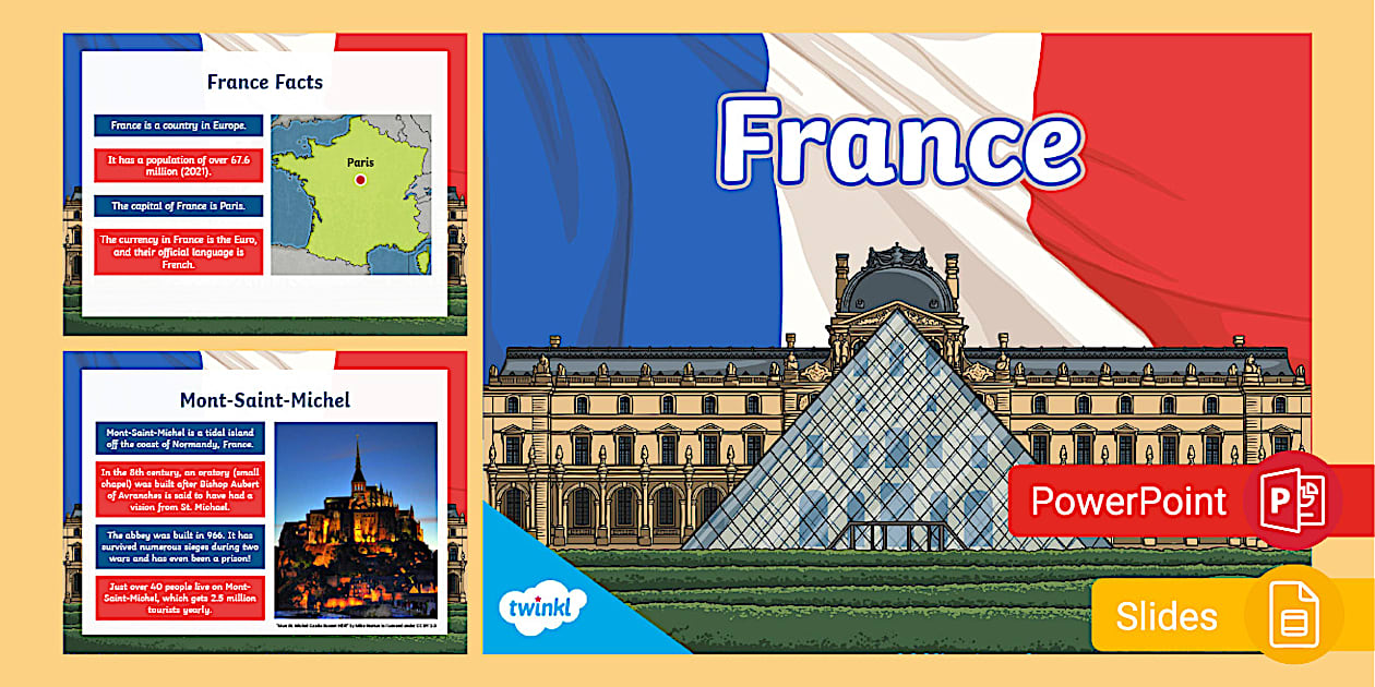 Prep-free France PowerPoint for Kids | Twinkl USA - Twinkl