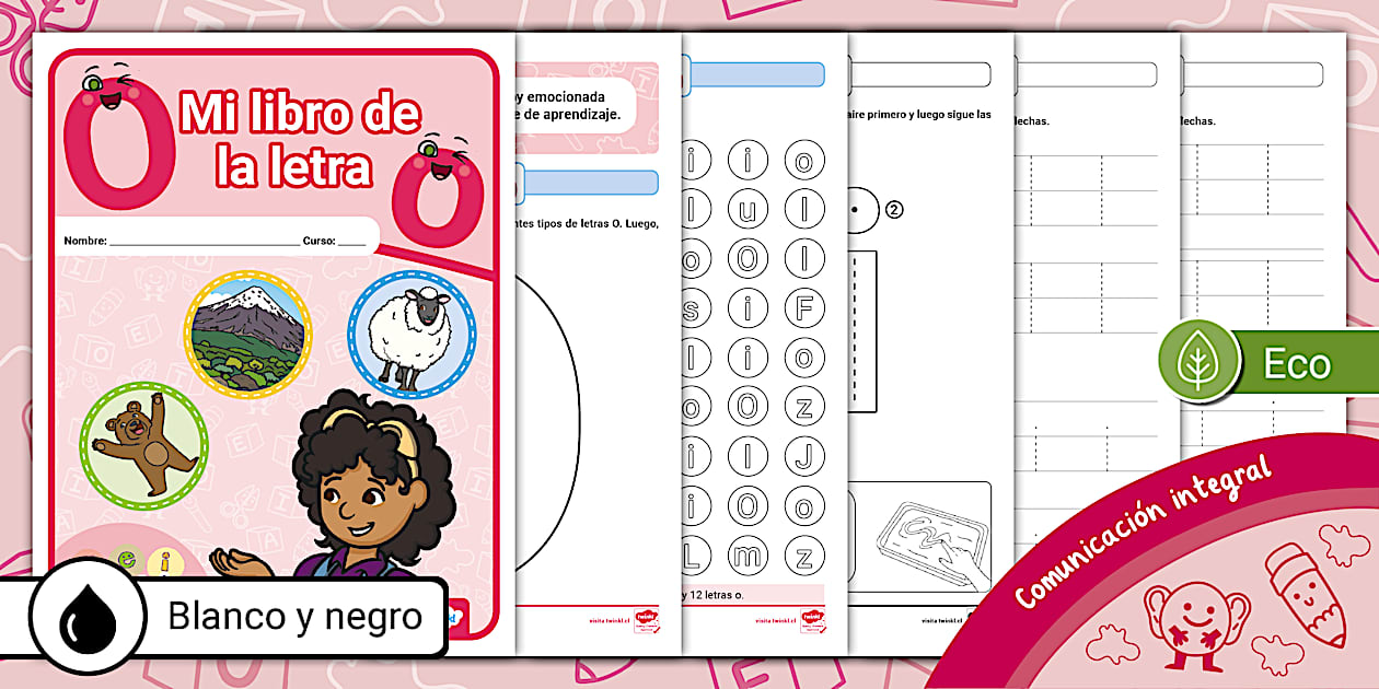 Cuadernillo libro letra O (Hecho por educadores) - Twinkl