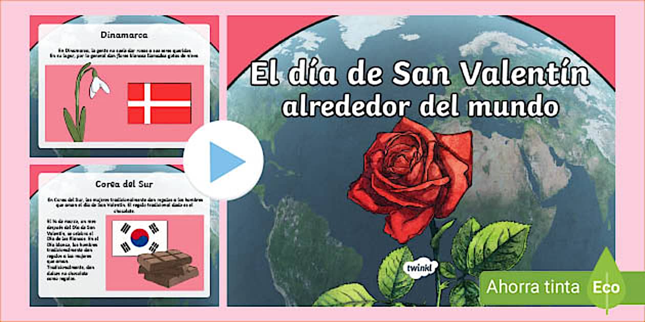 PowerPoint: El día de San Valentín alrededor del mundo