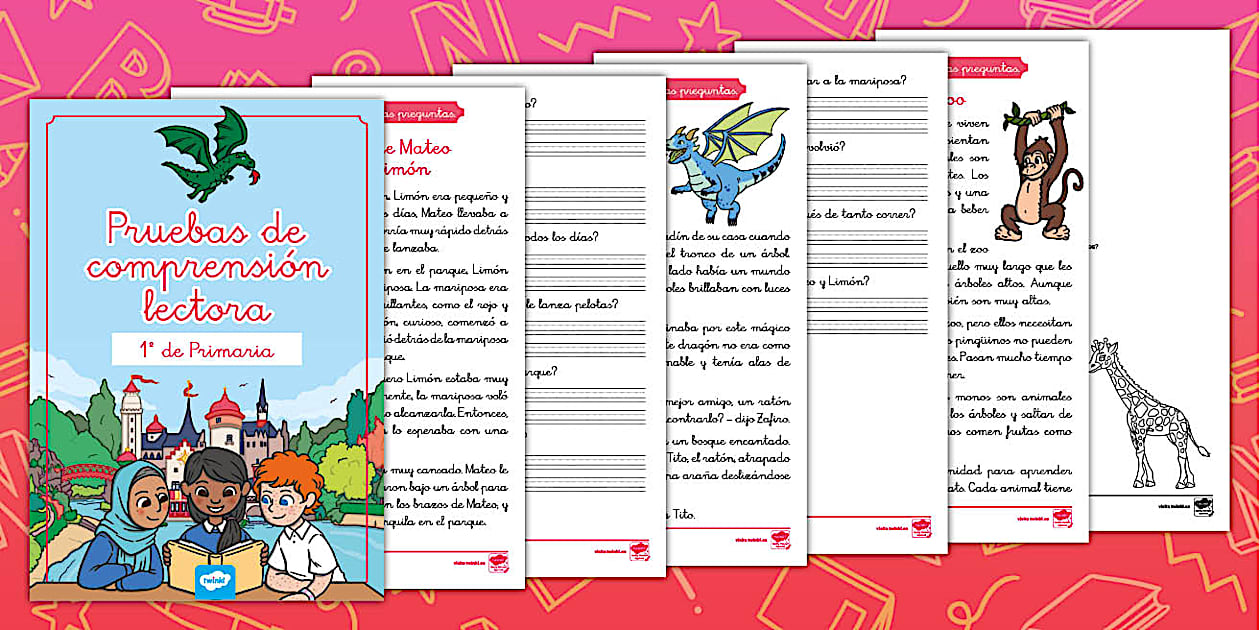 Cuadernillo: Pruebas de comprensión lectora - 1º de Primaria
