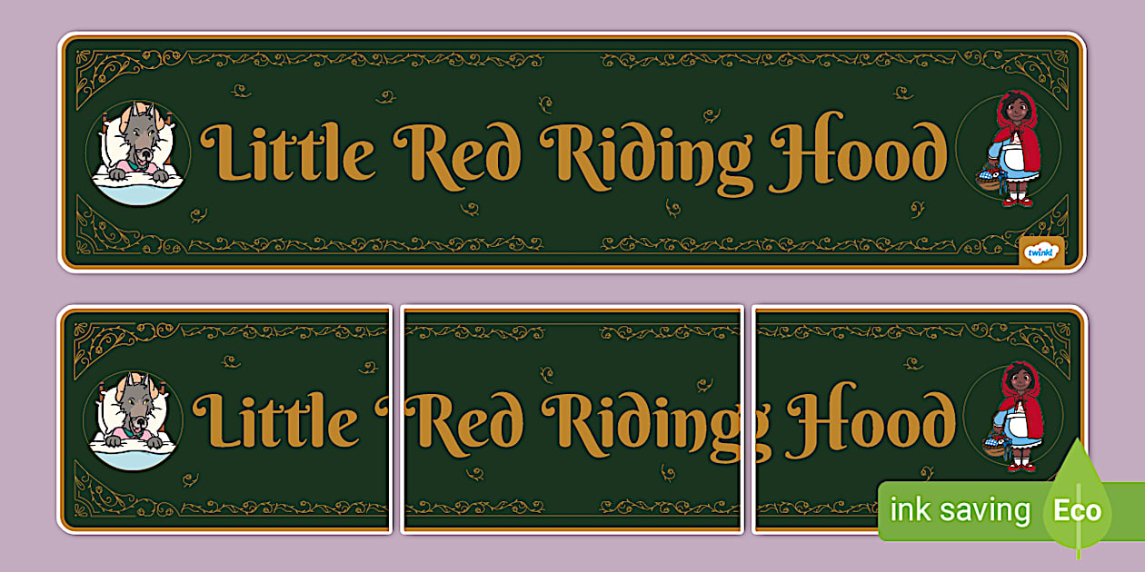 Little Red Riding Hood Display Banner (teacher made)