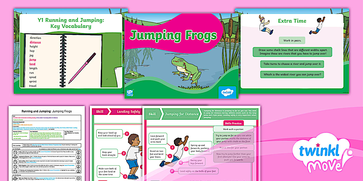 👉 Multi-Skills: Y1 Running and Jumping Lesson 4 - Jumping Frogs