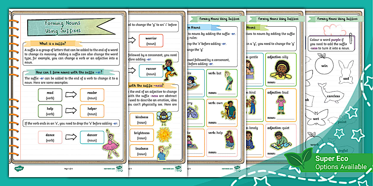 Forming Nouns Using Suffixes (Ages 6 - 7)