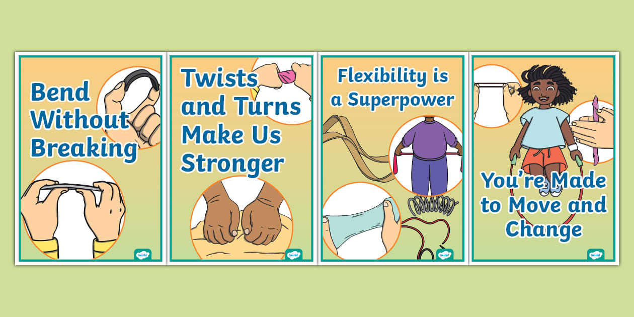STEM Motivational Posters – Bend, Twist, Grow! - Twinkl