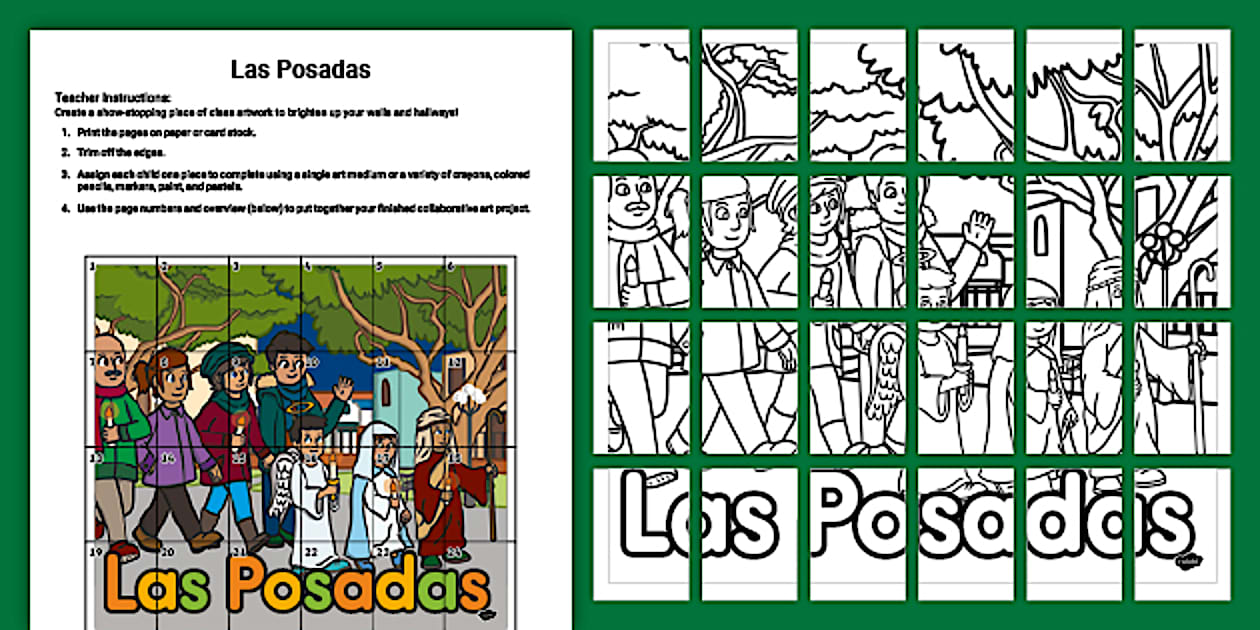 Las Posadas Collaborative Art Pack (teacher made) - Twinkl