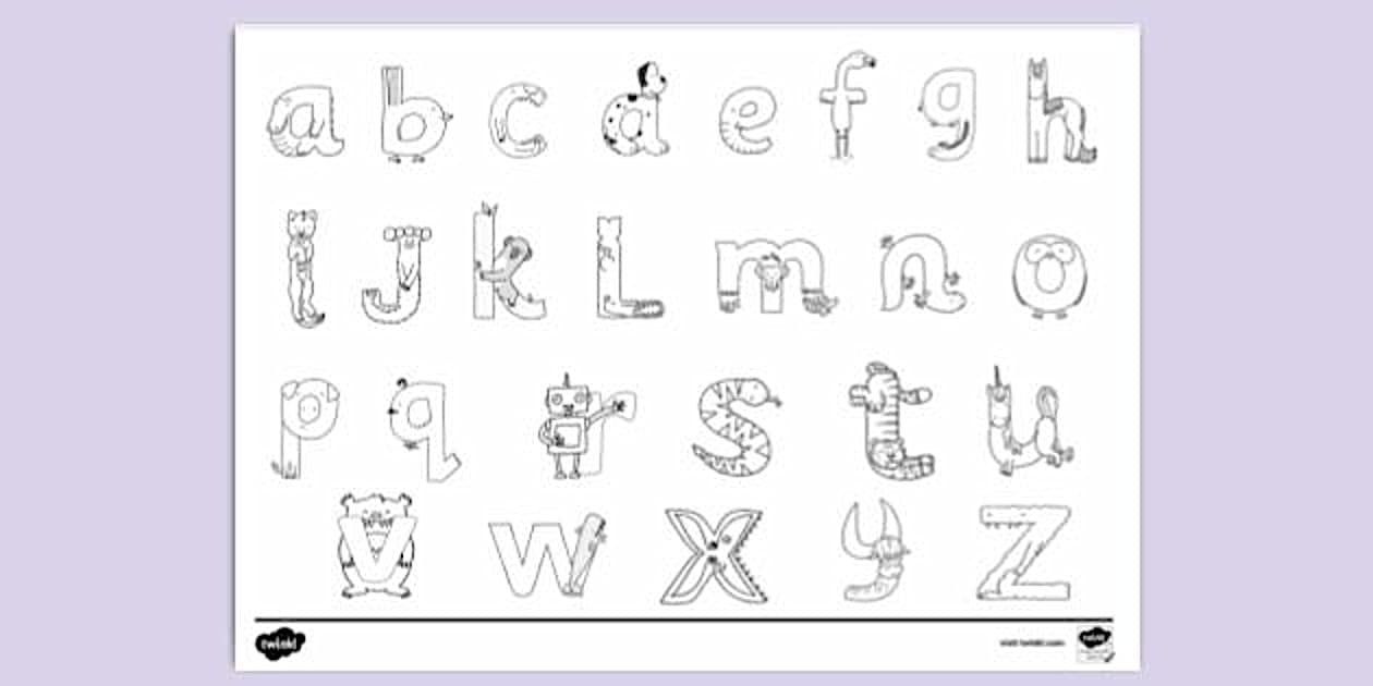 ABC Colouring Book Page | Primary Resources | Twinkl