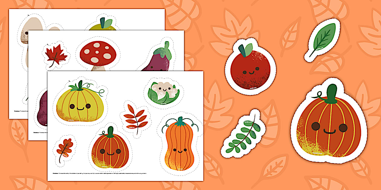Autumn Market-Themed Display Cut-Outs (teacher made)