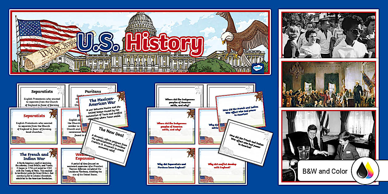 Fifth Grade U.S. History Word Wall Pack - Twinkl