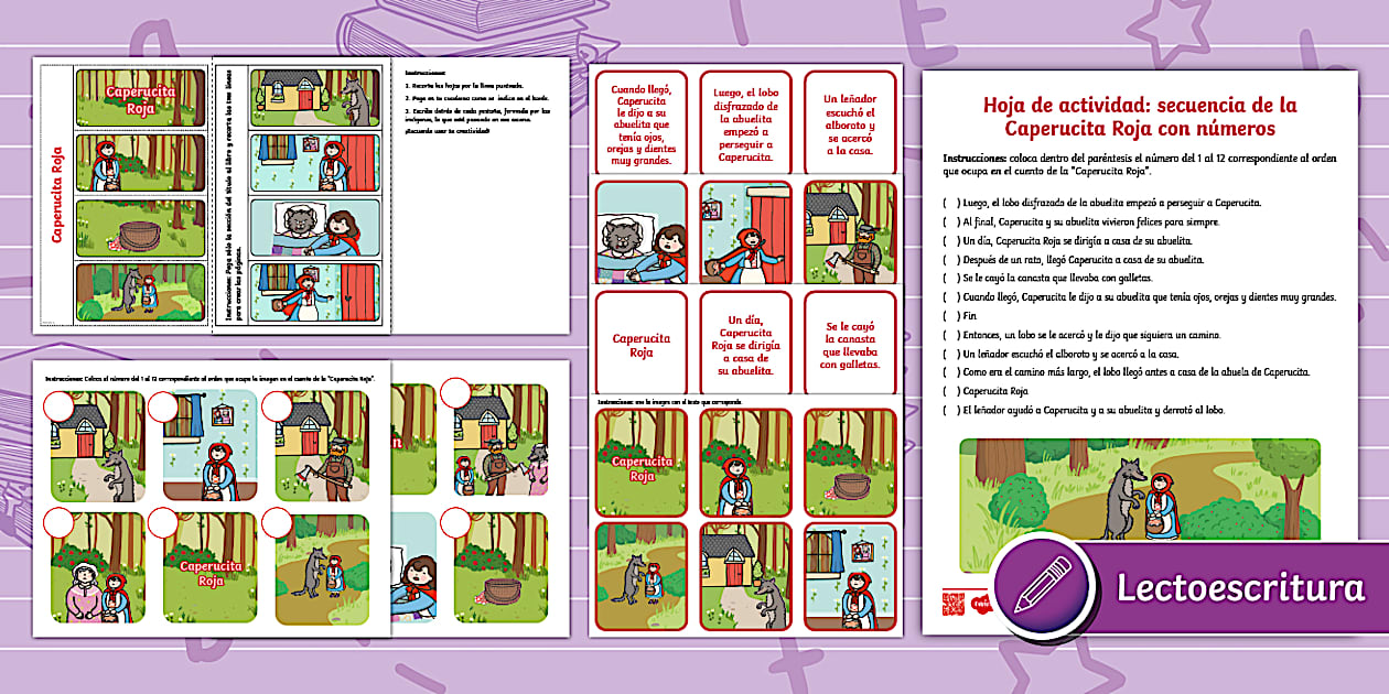 Lectoescritura - secuencia (l'enseignant a fait) - Twinkl
