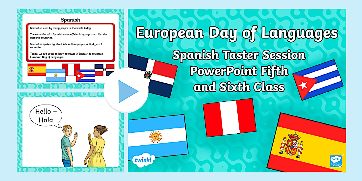 European Day of Languages Spanish Taster Session PowerPoint Fifth and Sixth