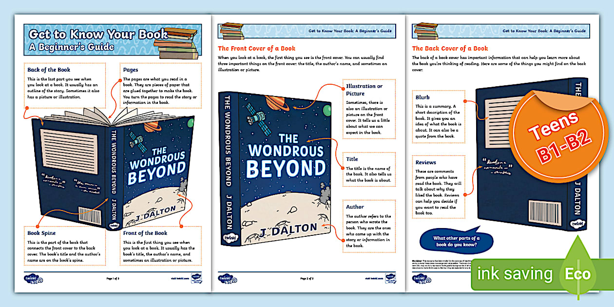 Get to Know Your Book: A Beginner's Guide [Teens, B1-B2]