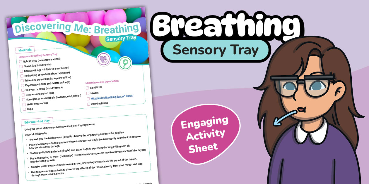 Discovering Me: Breathing Sensory Tray