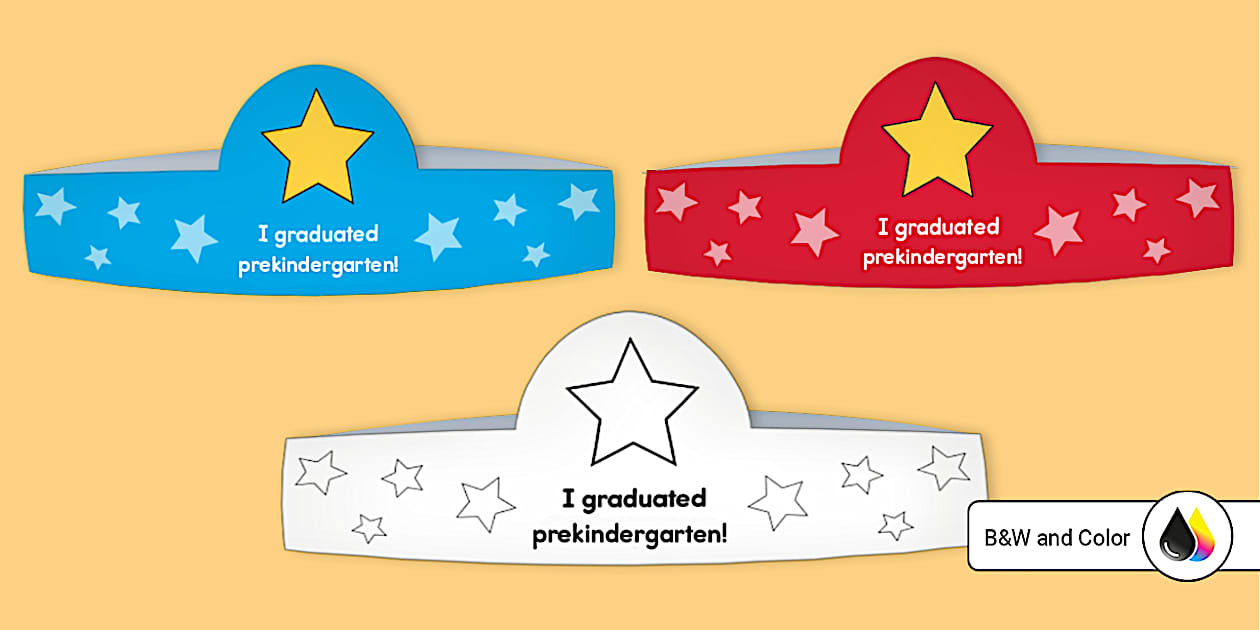 Prekindergarten Graduation Headbands (Teacher-Made) - Twinkl
