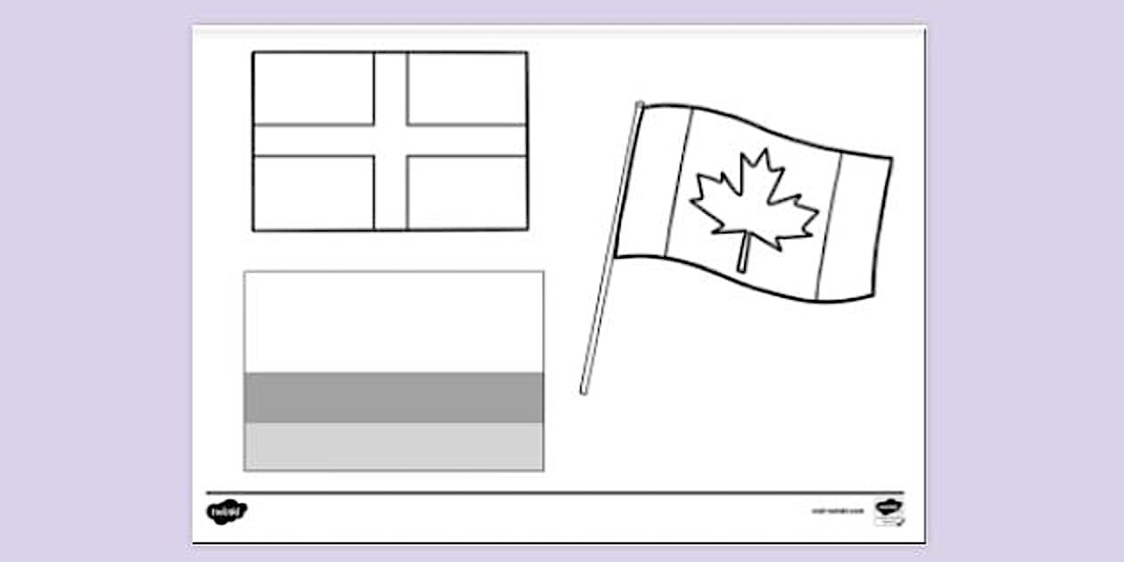British Columbia Canada Flag | Colouring Sheets - Twinkl