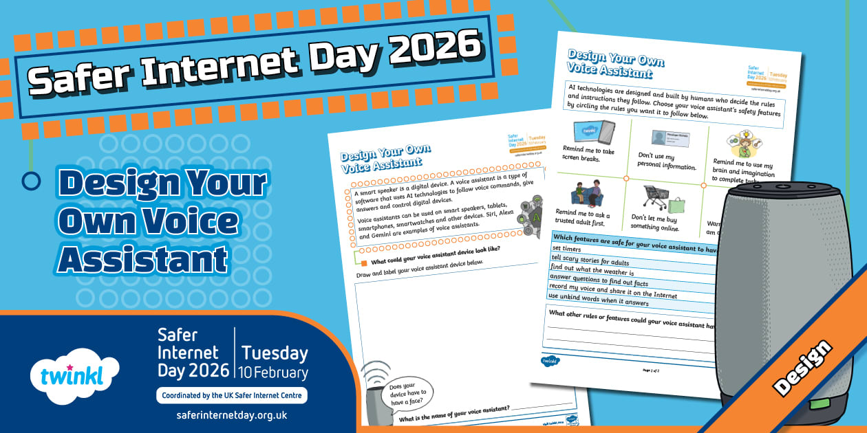 Safer Internet Day 2026: Create Your Voice Assistant KS1