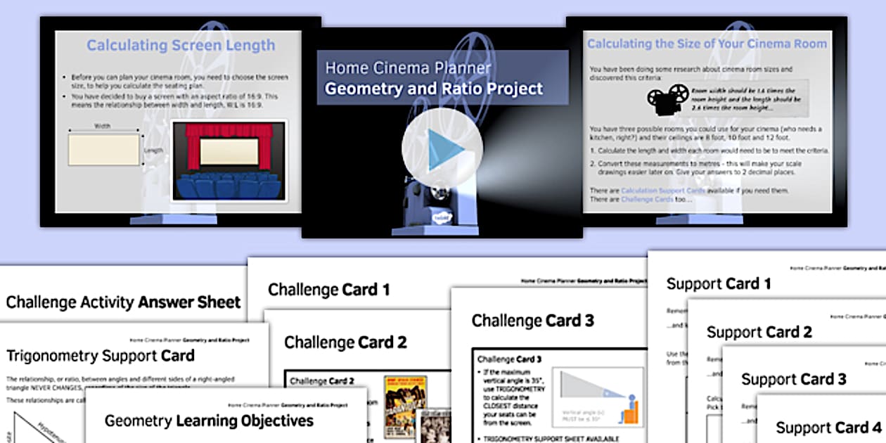 Maths Mastery: Home Cinema Planner Geometry and Ratio Project