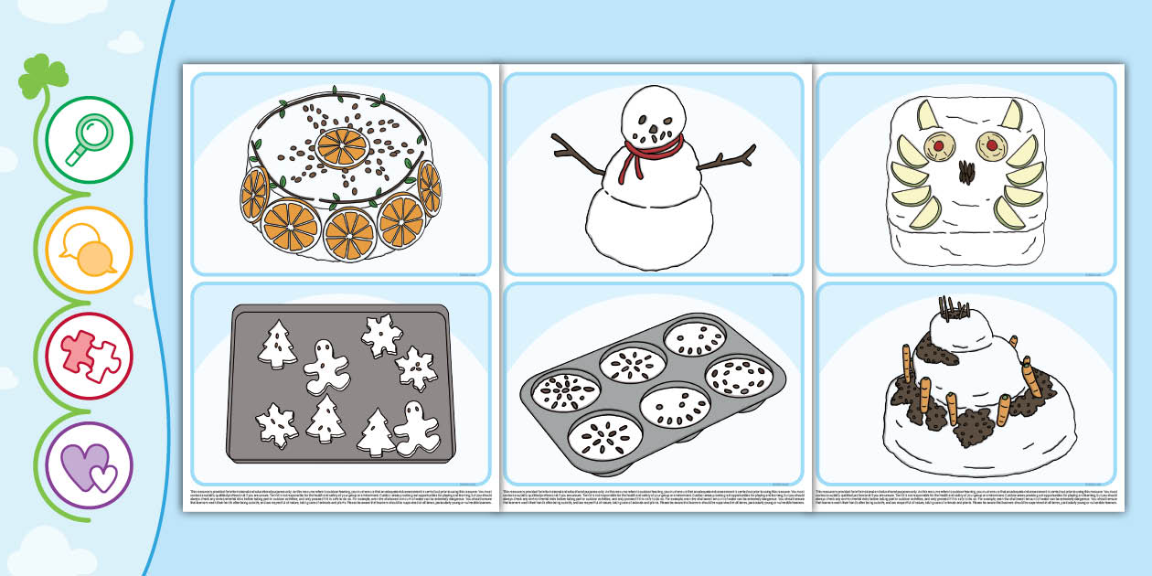 Snow Cakes and Cookies (Teacher-Made) - Twinkl