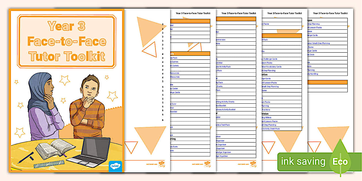 Year 3 Face-to-Face Tutor Toolkit (teacher made) - Twinkl