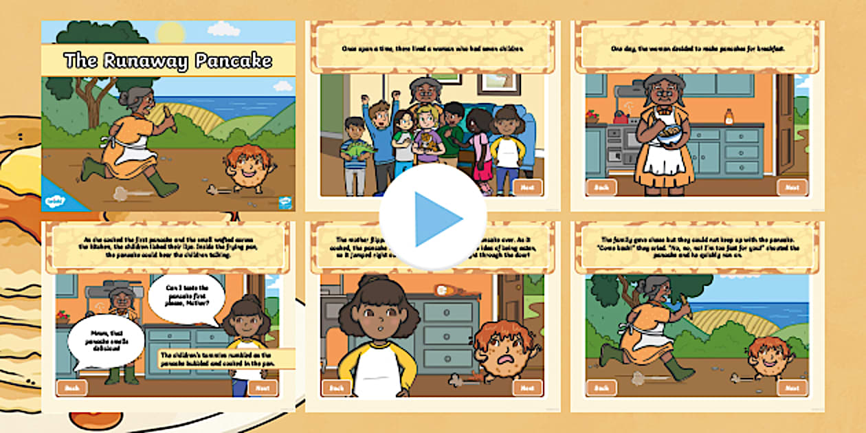 Pancake Stories for Early Years- The Runaway Pancake Story