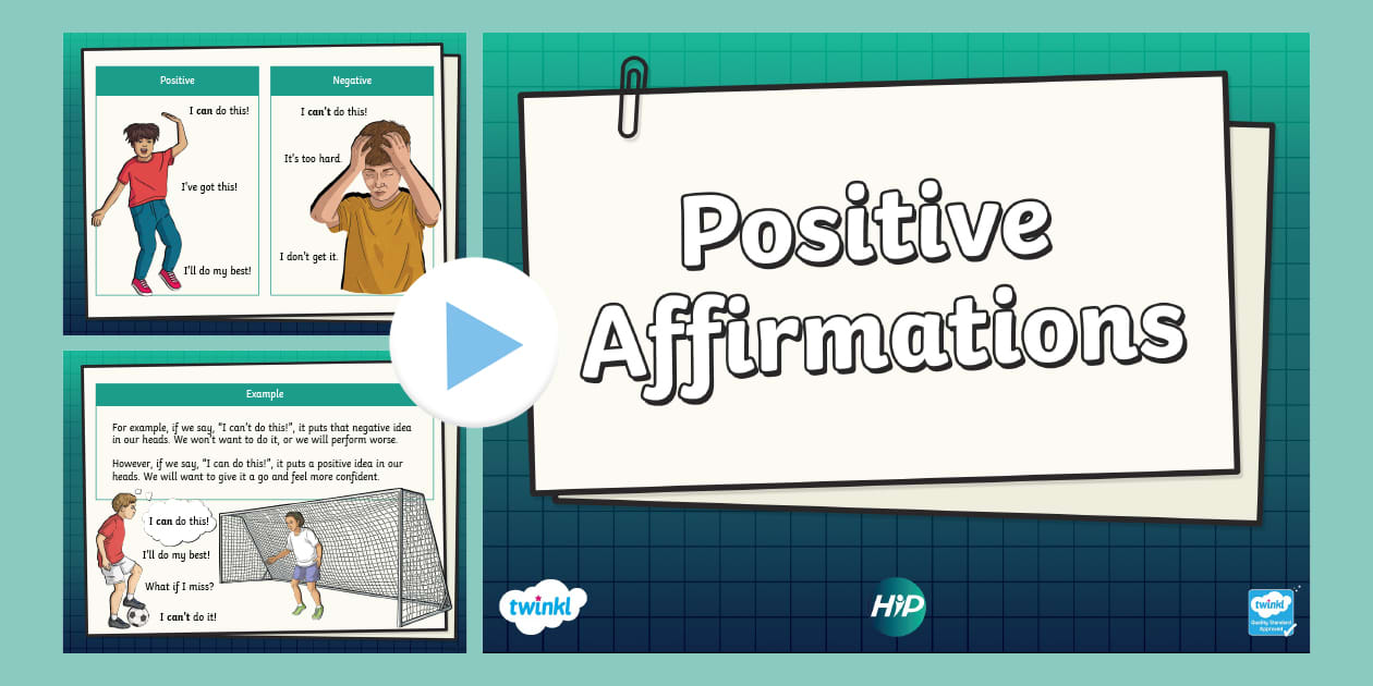 HIP Psychology Positive Affirmations PowerPoint