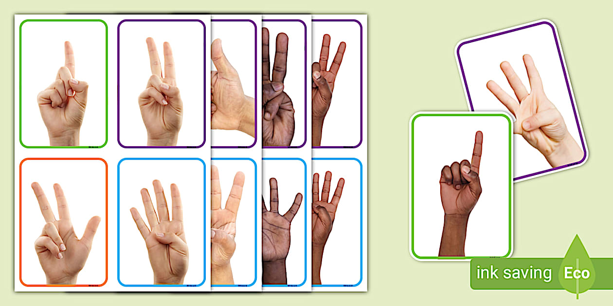 👉 Numbers to 5 on Fingers Photo Cards (teacher made)