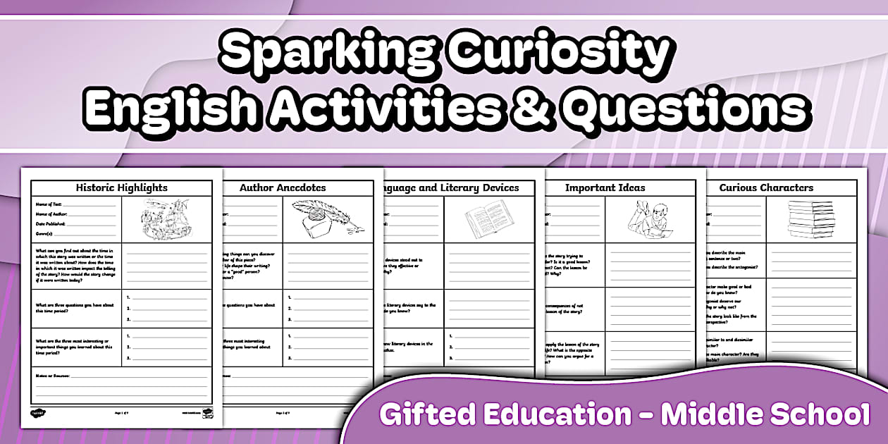 Sparking Curiosity English Activities and Questions