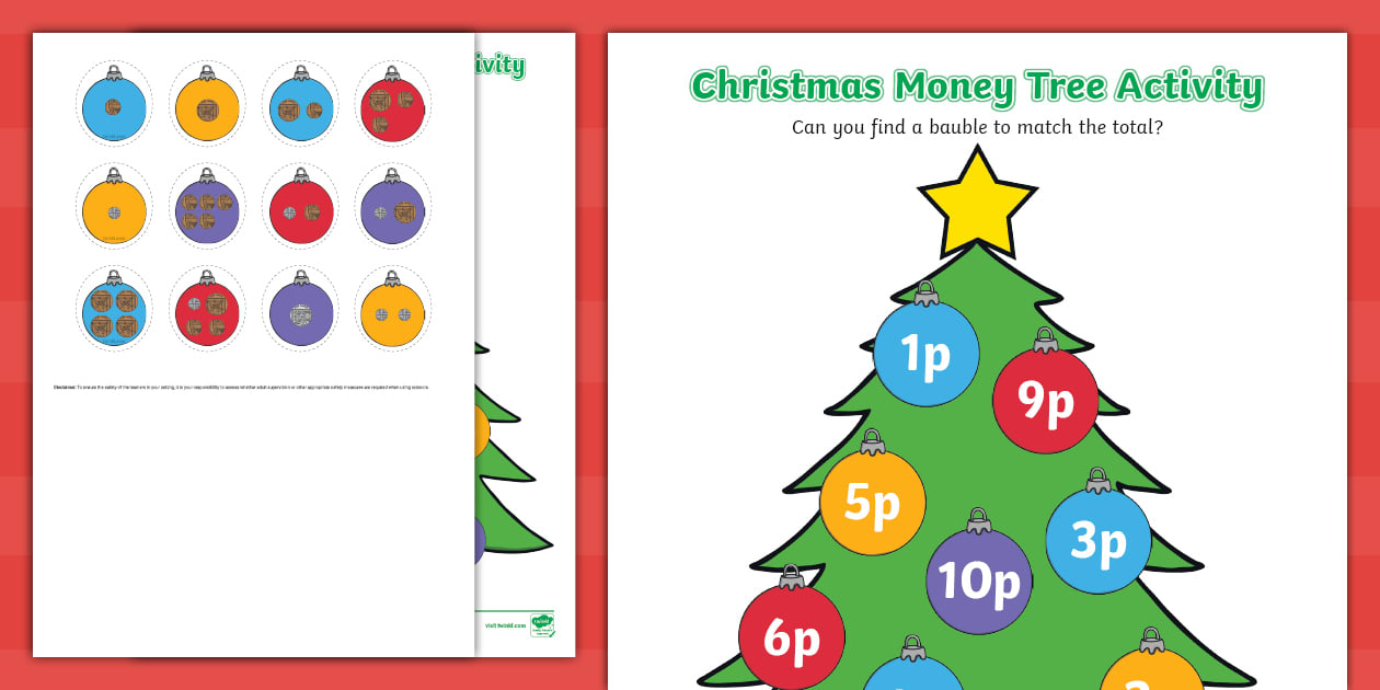 Money Tree Christmas Activity | Twinkl | Christmas | EYFS