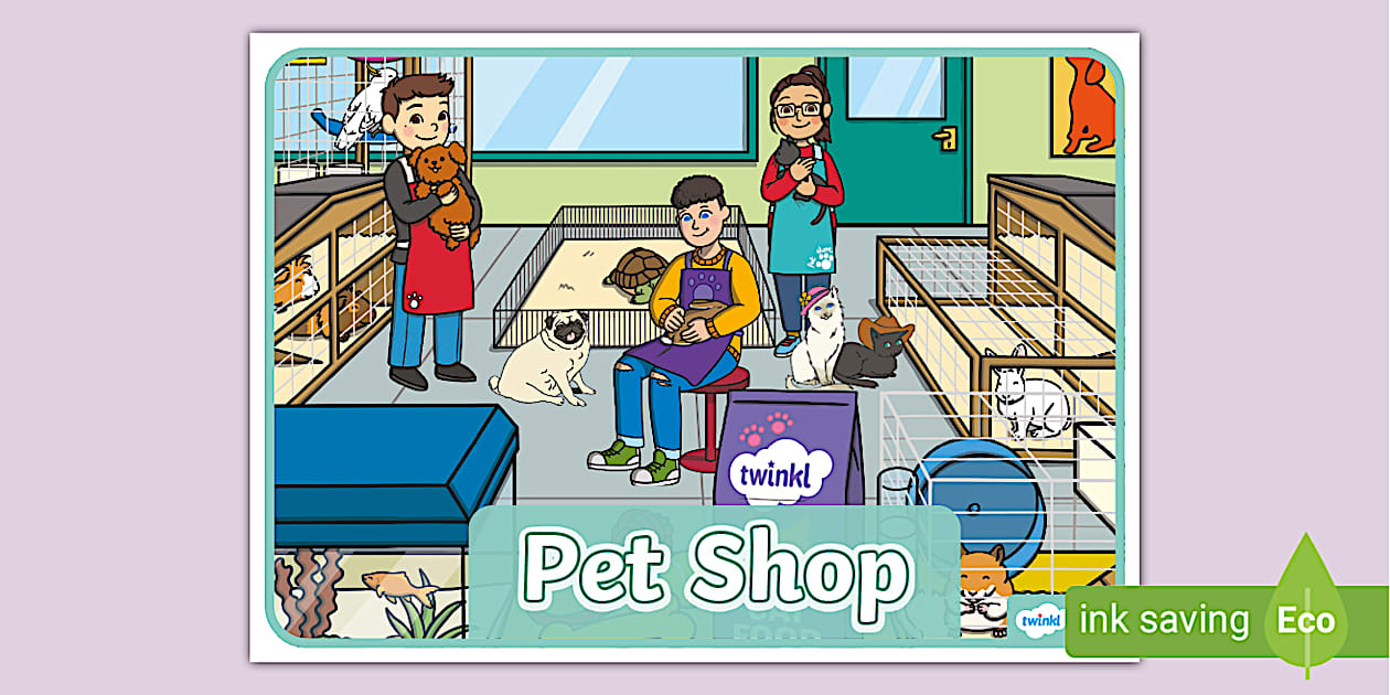 Pet Shop Display Sign (teacher made) - Twinkl