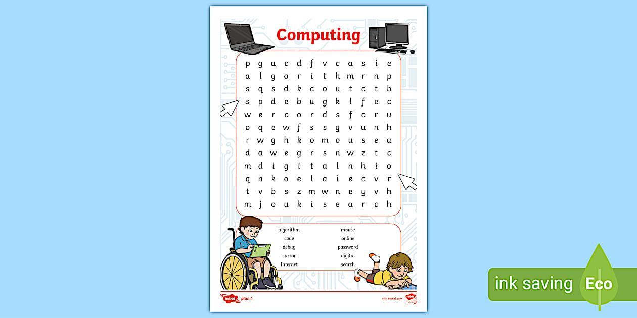 KS1 Computing Word Search | Computing | Twinkl - Twinkl
