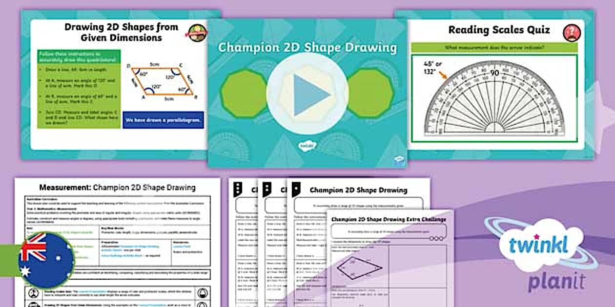 Year 5 Measurement: 2D Shape Drawing Lesson 2 - Twinkl