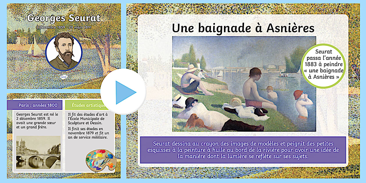 Powerpoint : Georges Seurat (Teacher-Made) - Twinkl