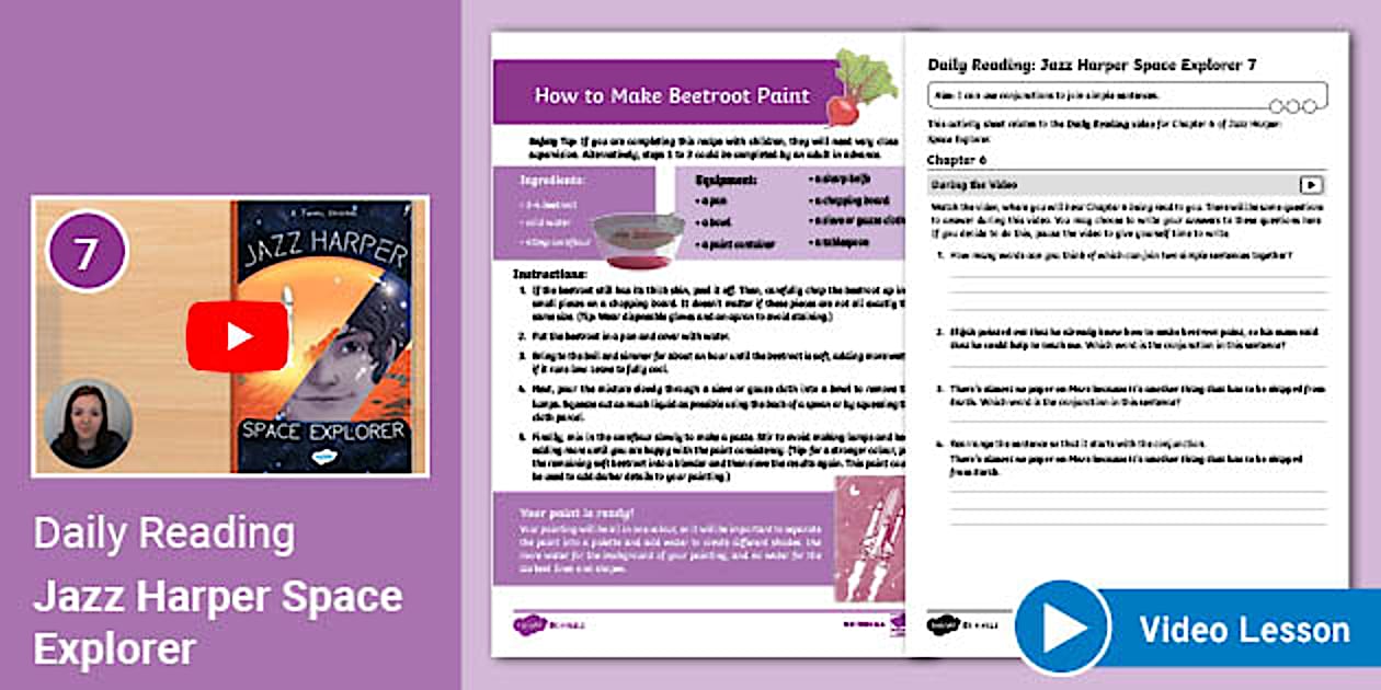 Daily Reading Age 7-11: Jazz Harper Space Explorer Part 7