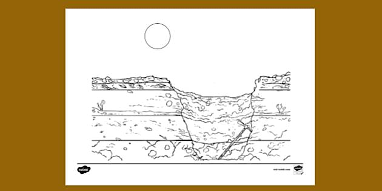 Geology Colouring | Colouring Sheet (Teacher-Made) - Twinkl