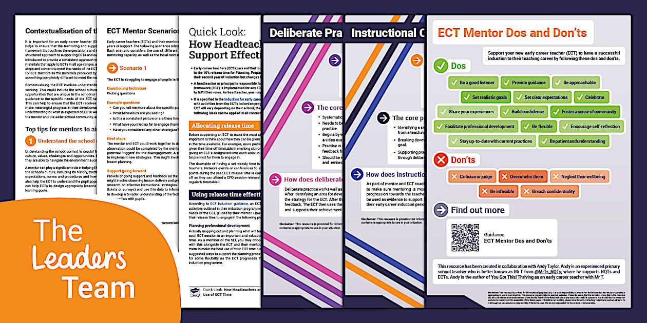 ECF/ECT resource pack for SLT, Induction Tutors and Mentors