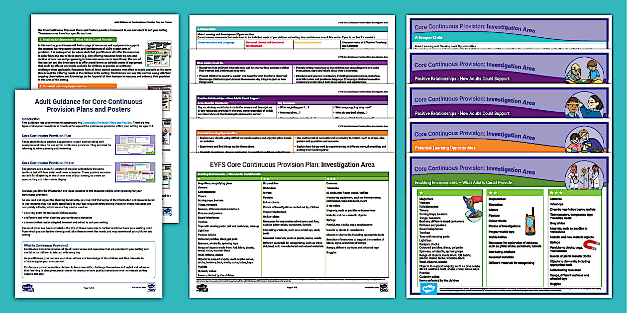 EYFS Investigation Area Continuous Provision Pack - Twinkl
