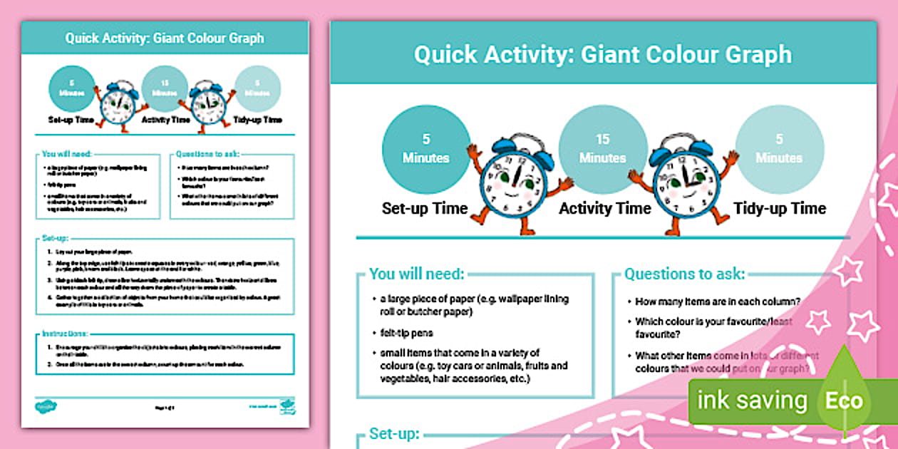 Quick Activity: Giant Colour Graph (teacher made) - Twinkl